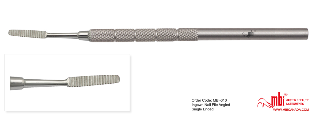 Stainless steel single ended ingrown nail file | L'Moor