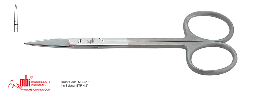 Stainless steel iris scissor STR 4.5” | L'Moor